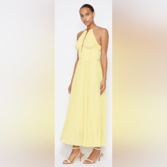 Jonathan Simkhai | Dresses | Nwt Jonathan Simkhai Yellow Midi Dress ...